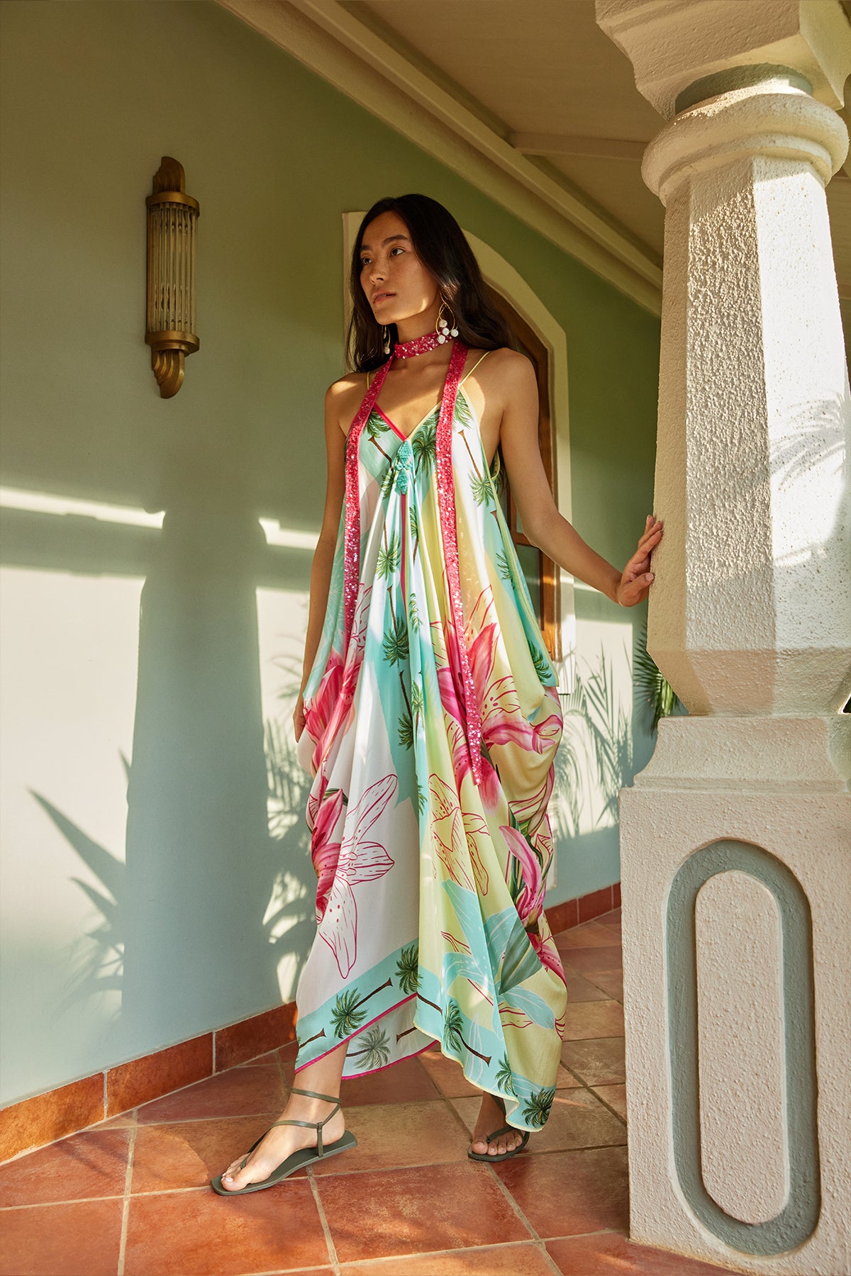 Women's Hand Draped Island Dress - Verandah